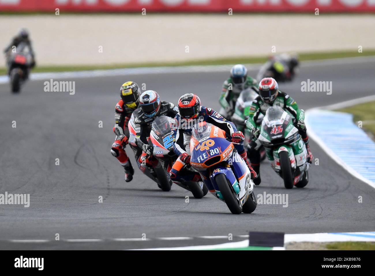 Augusto Fernandez of Spain rides the FLEXBOX HP 40 bike during Moto2 ...