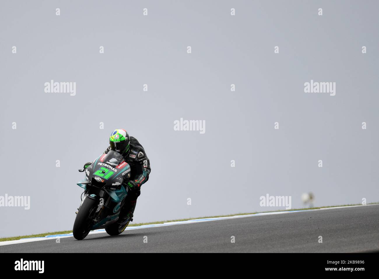Franco Morbidelli of Italy rides the Petronas Yamaha SRT bike during ...