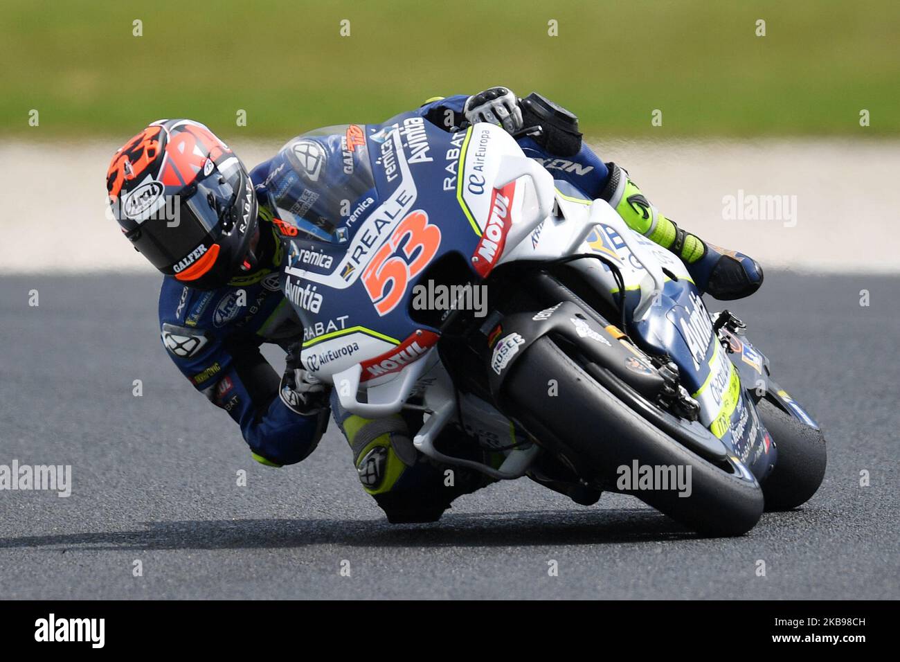 Tito Rabat of Spain rides the Reale Avintia Racing bike during practice ...