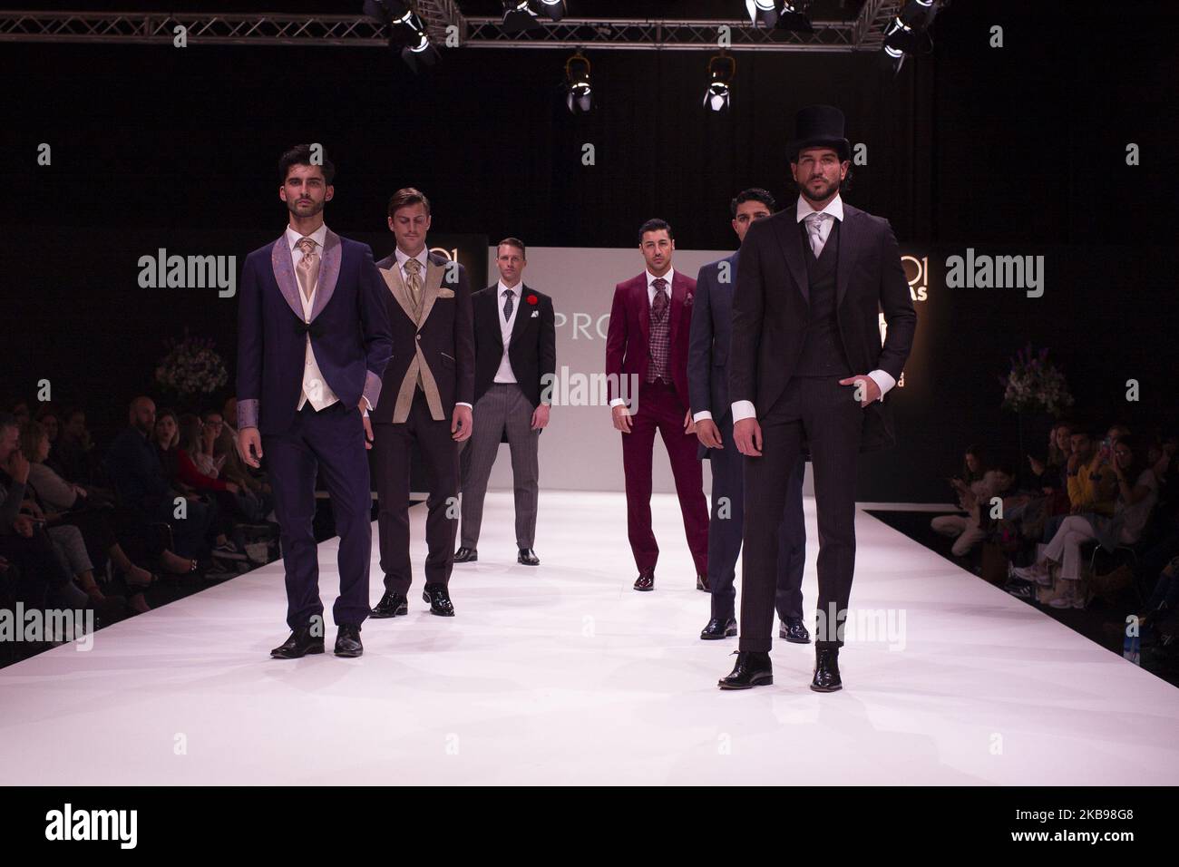 fashion model with Protocolo design, during the bridal fashion Madrid ...