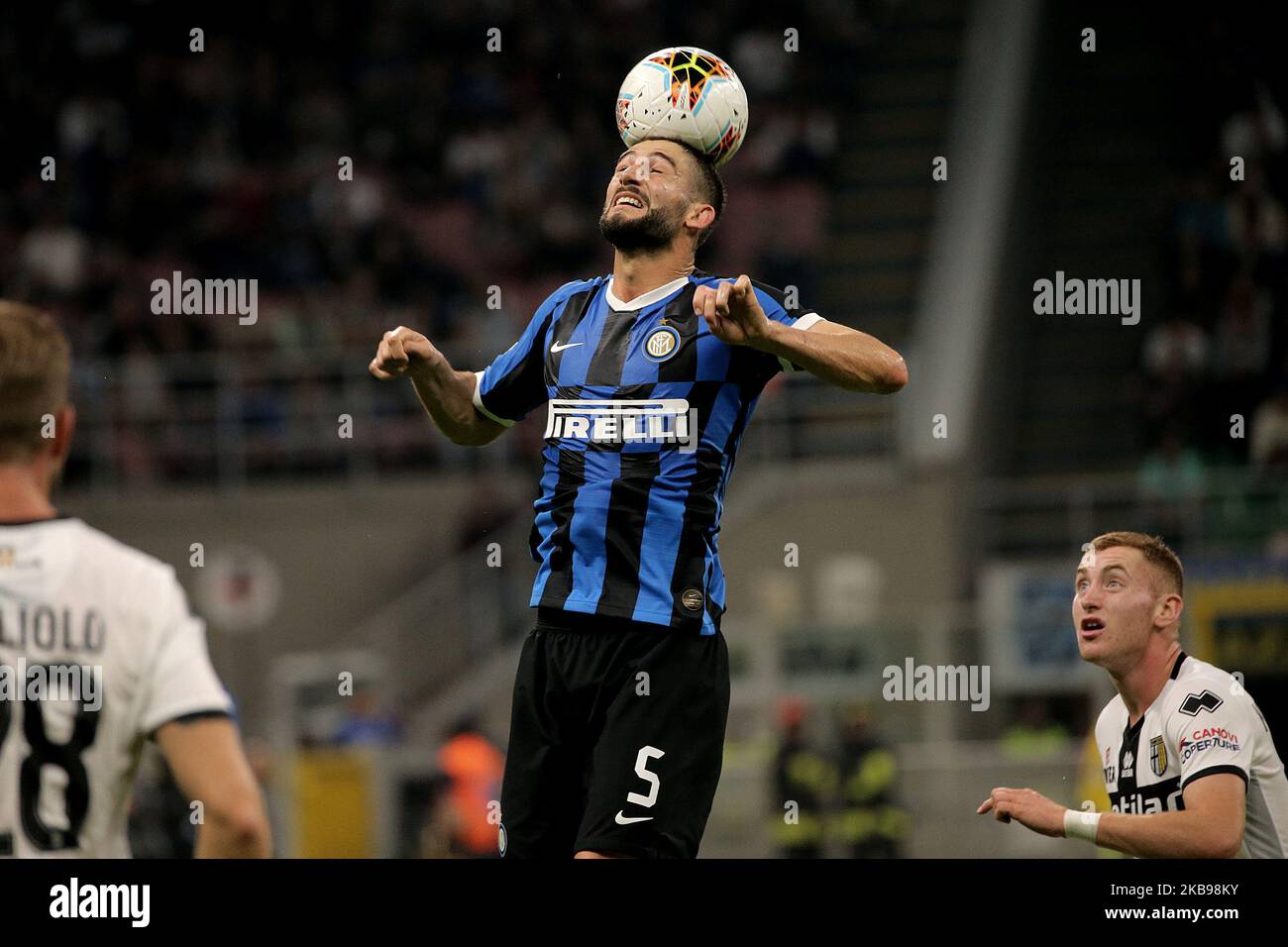 Roberto Gagliardini of FC Internazionale in action during the Serie A ...