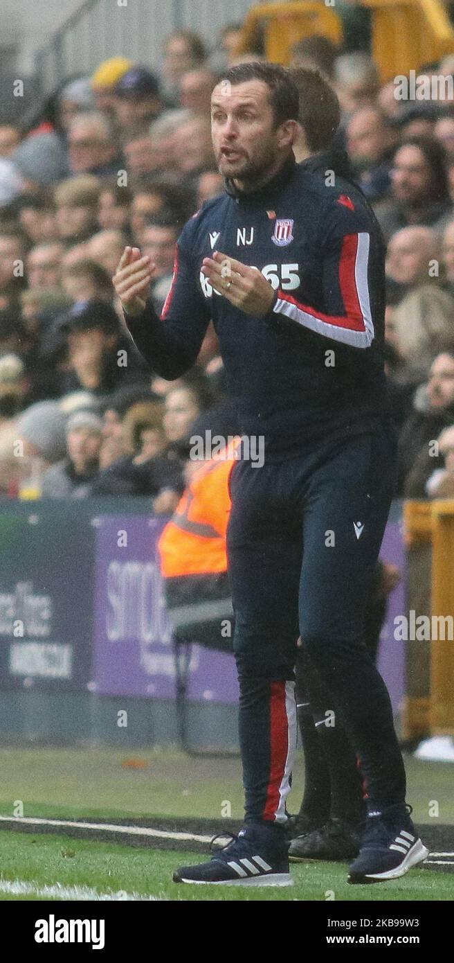 Nathan Jones the manager of Stoke City during English Sky Bet ...
