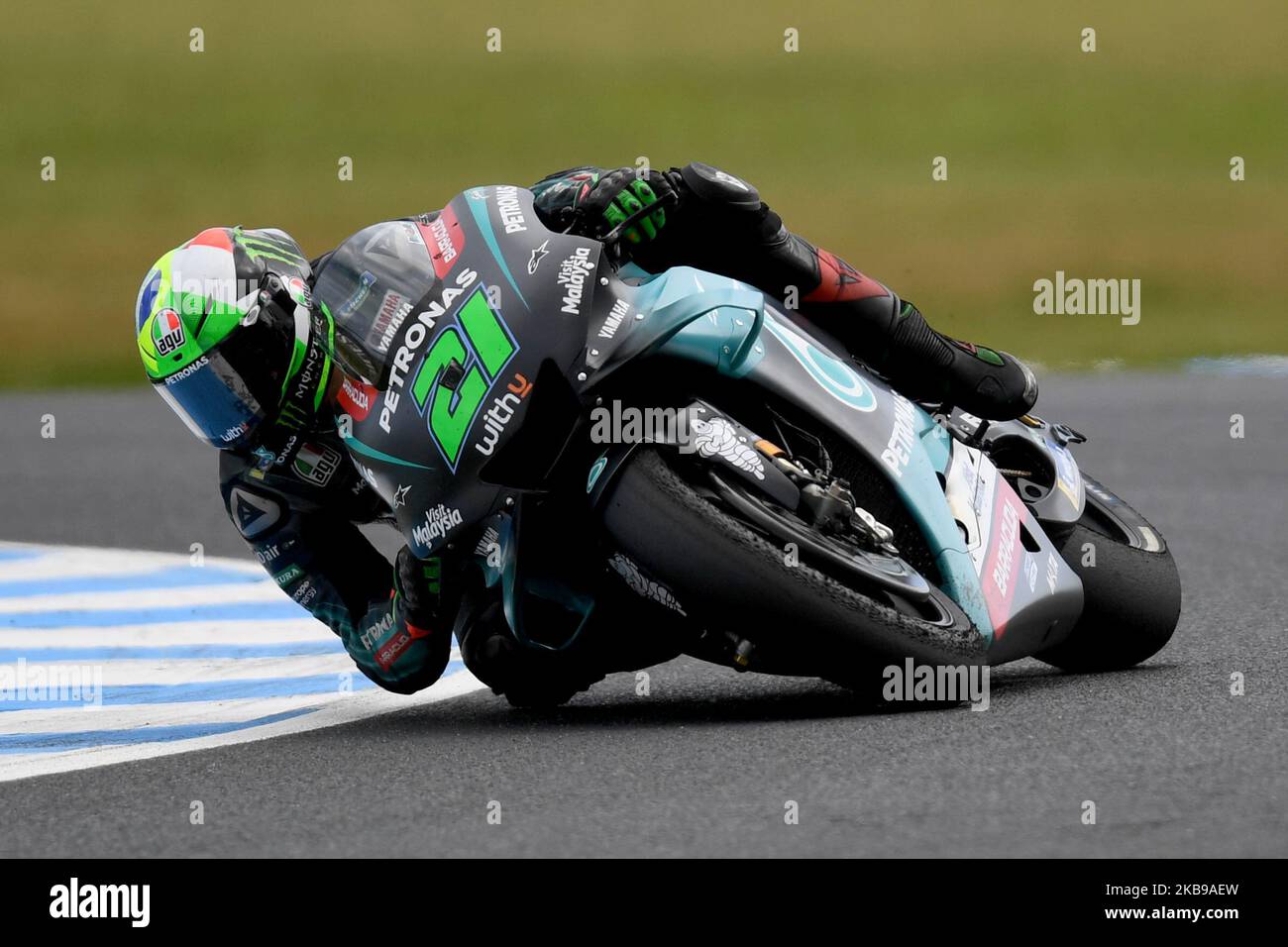 Franco Morbidelli of Italy rides the Petronas Yamaha SRT bike during ...