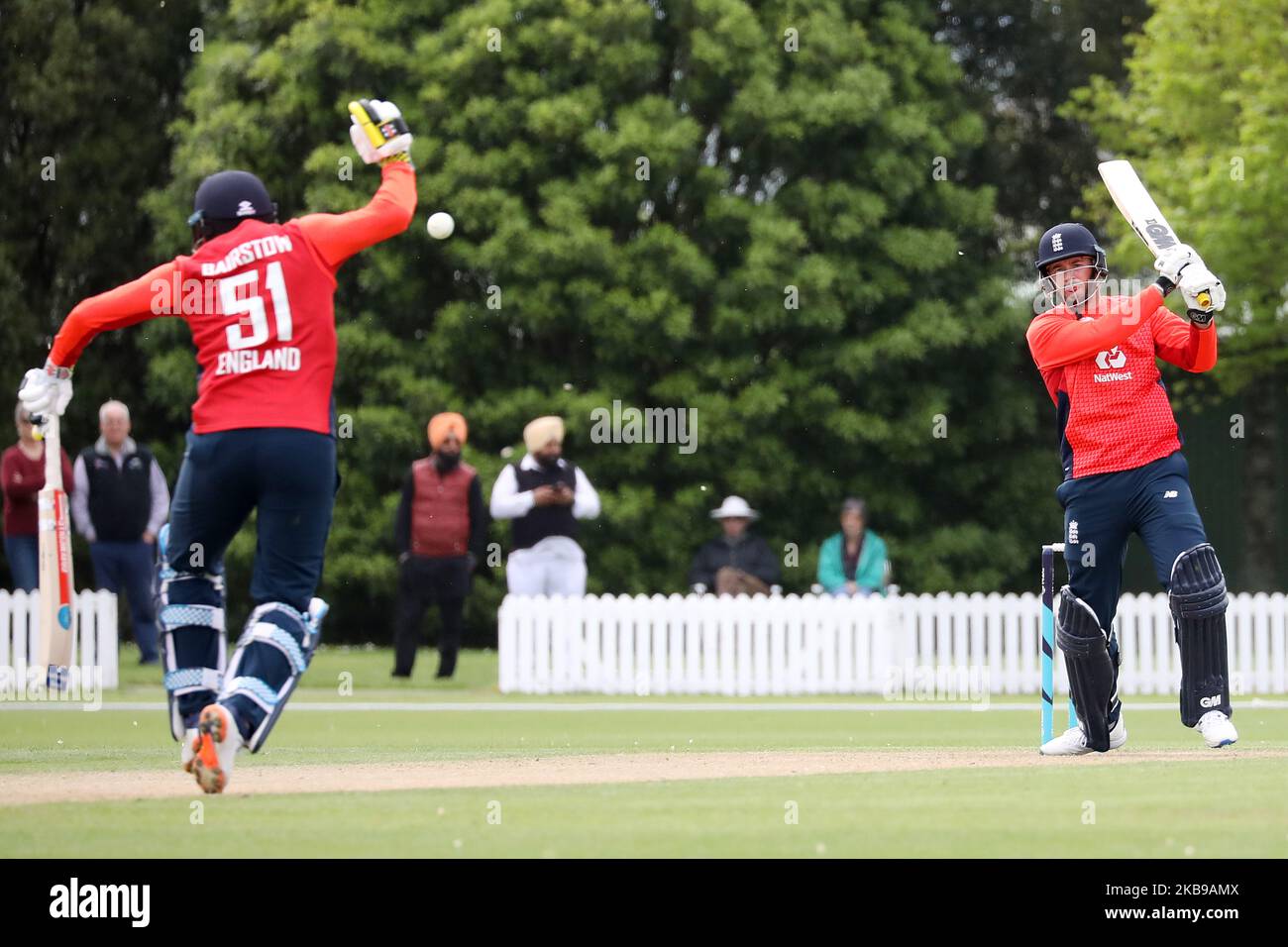 James Vince of England bats during the first T20 practice match between ...