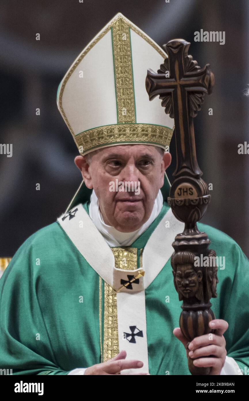 Pope Francis celebrate Mass for the closing of Amazon synod in St ...