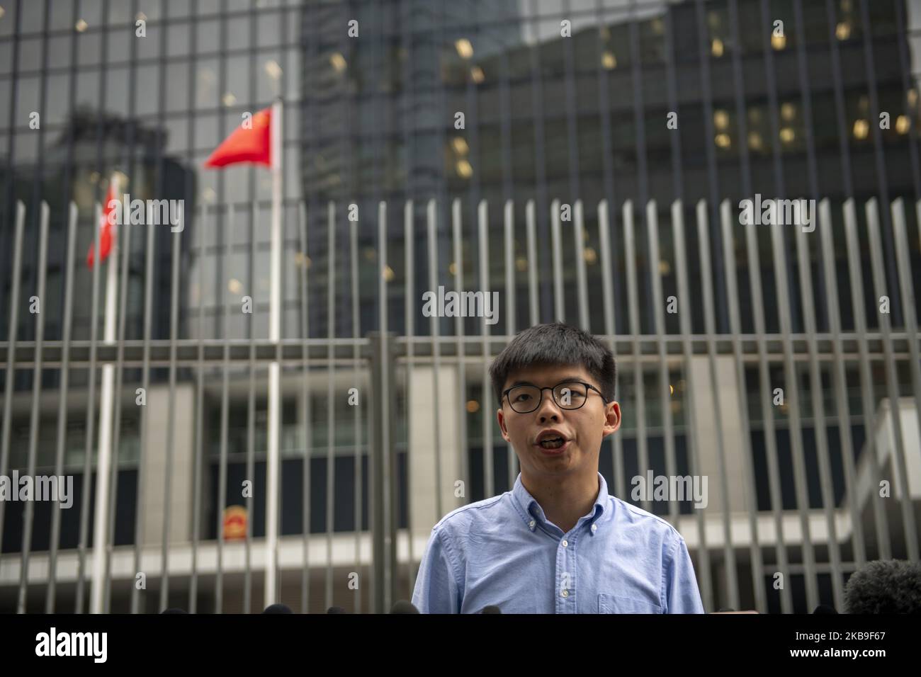Pro Democracy Activist Joshua Wong Is Seen During A Press Conference In