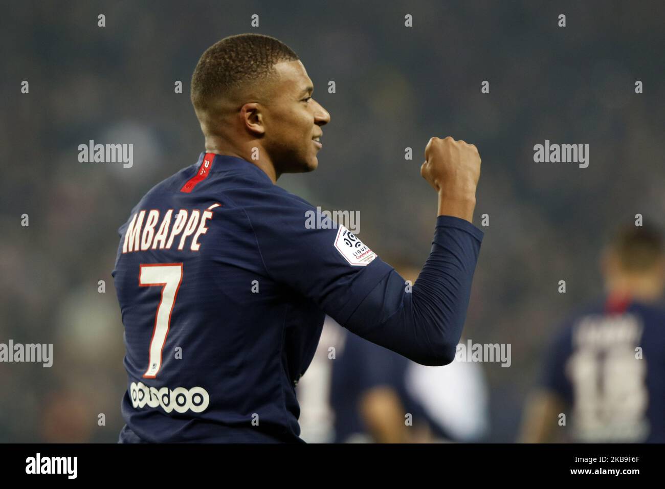 Kylian Mbappe of PSG during the French championship L1 football match ...