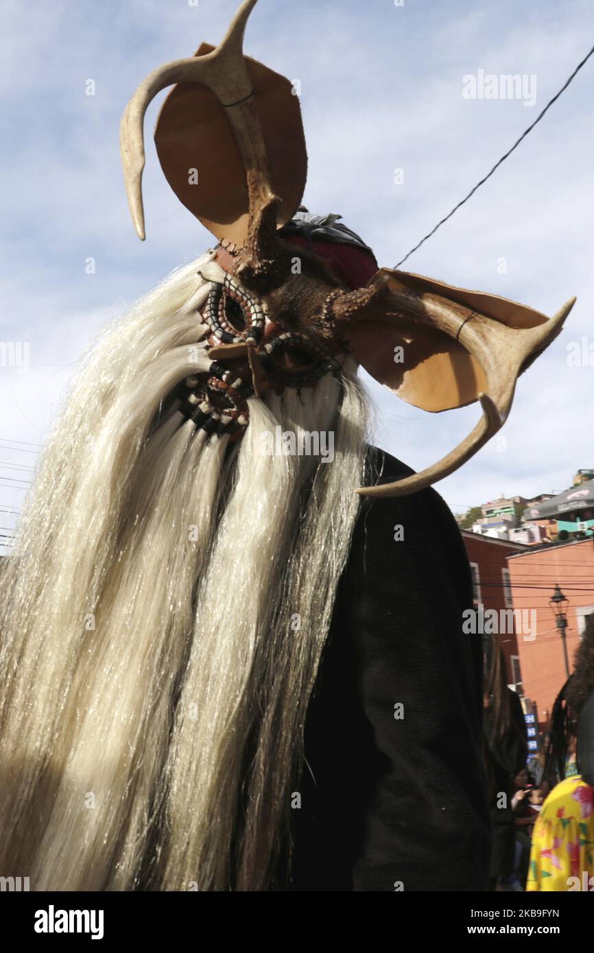 Participants take part during the 'Diablada' parade more than 150 ...