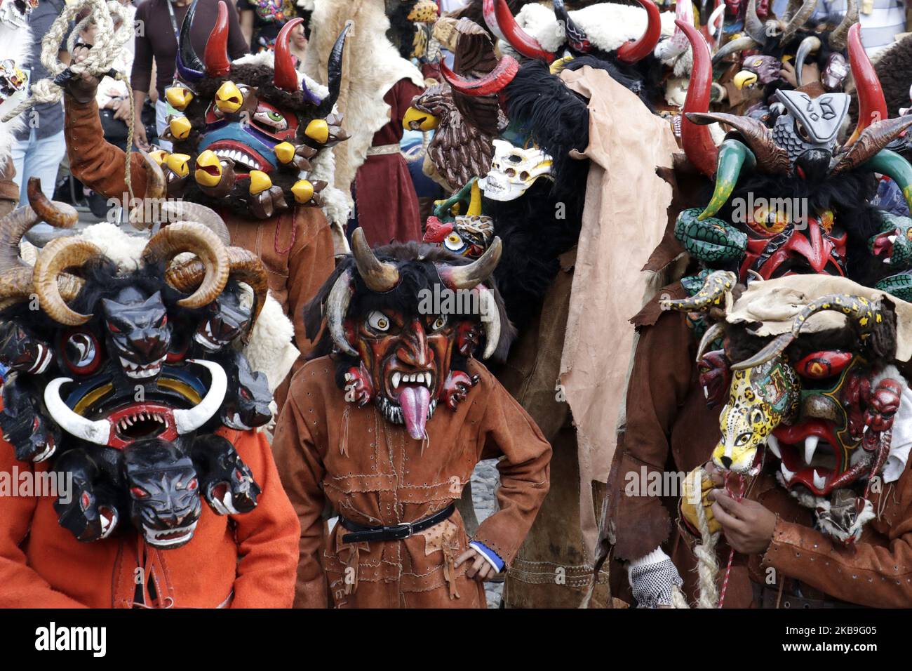 Participants take part during the 'Diablada' parade more than 150 ...