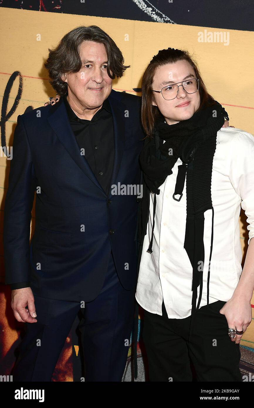Cameron Crowe and son William Crowe attend "Almost Famous" Broadway Opening night on November 3 ...