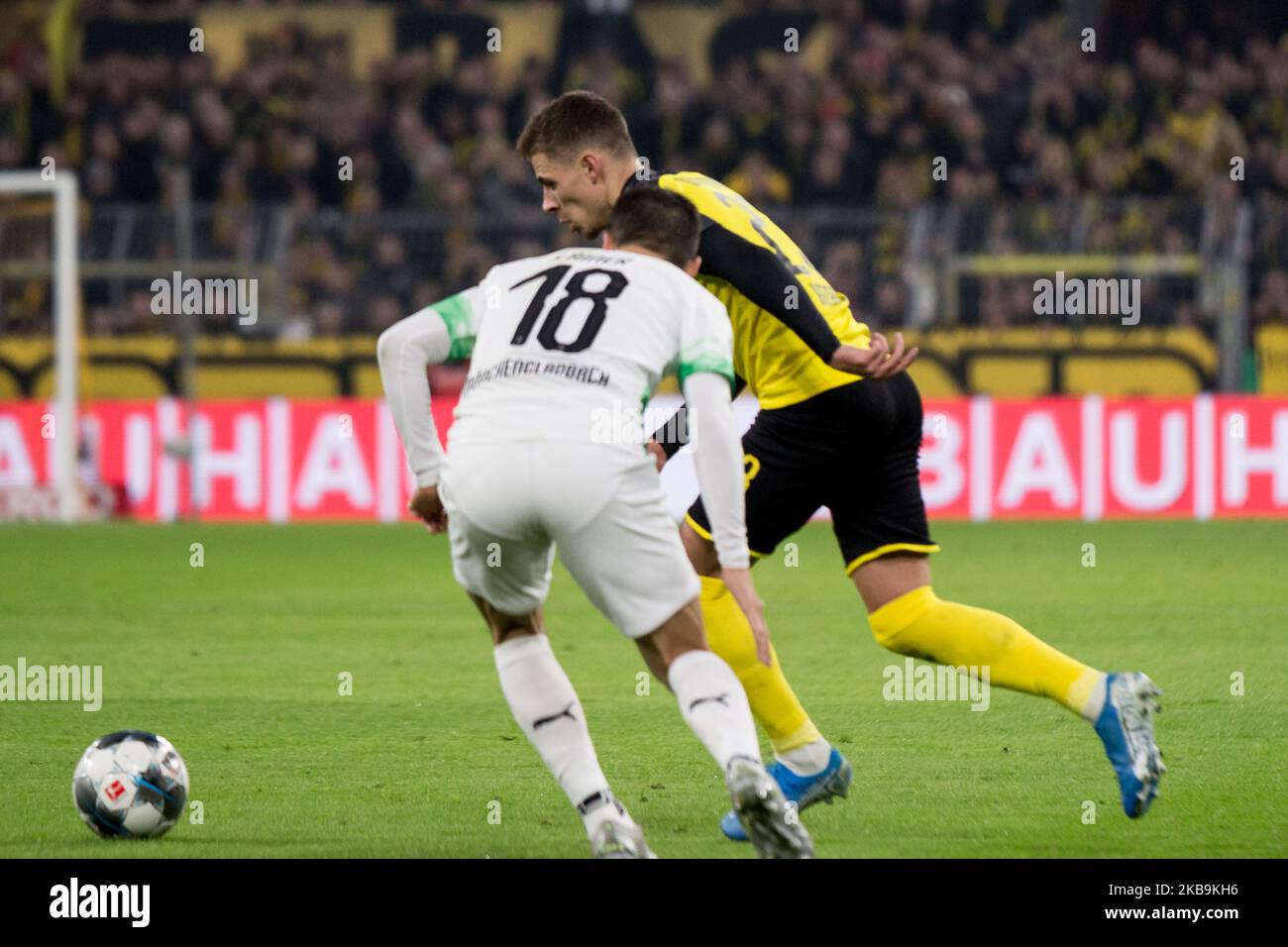 Thorgan Hazard of Borussia Dortmund during the DFB Cup second round ...