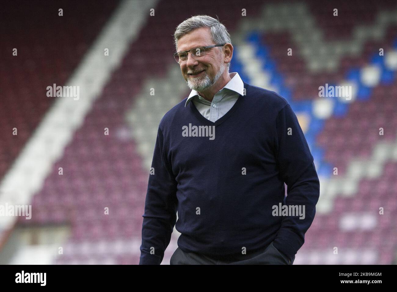 A file photo dated 20 October, 2019 shows Hearts manager Craig Levein ...