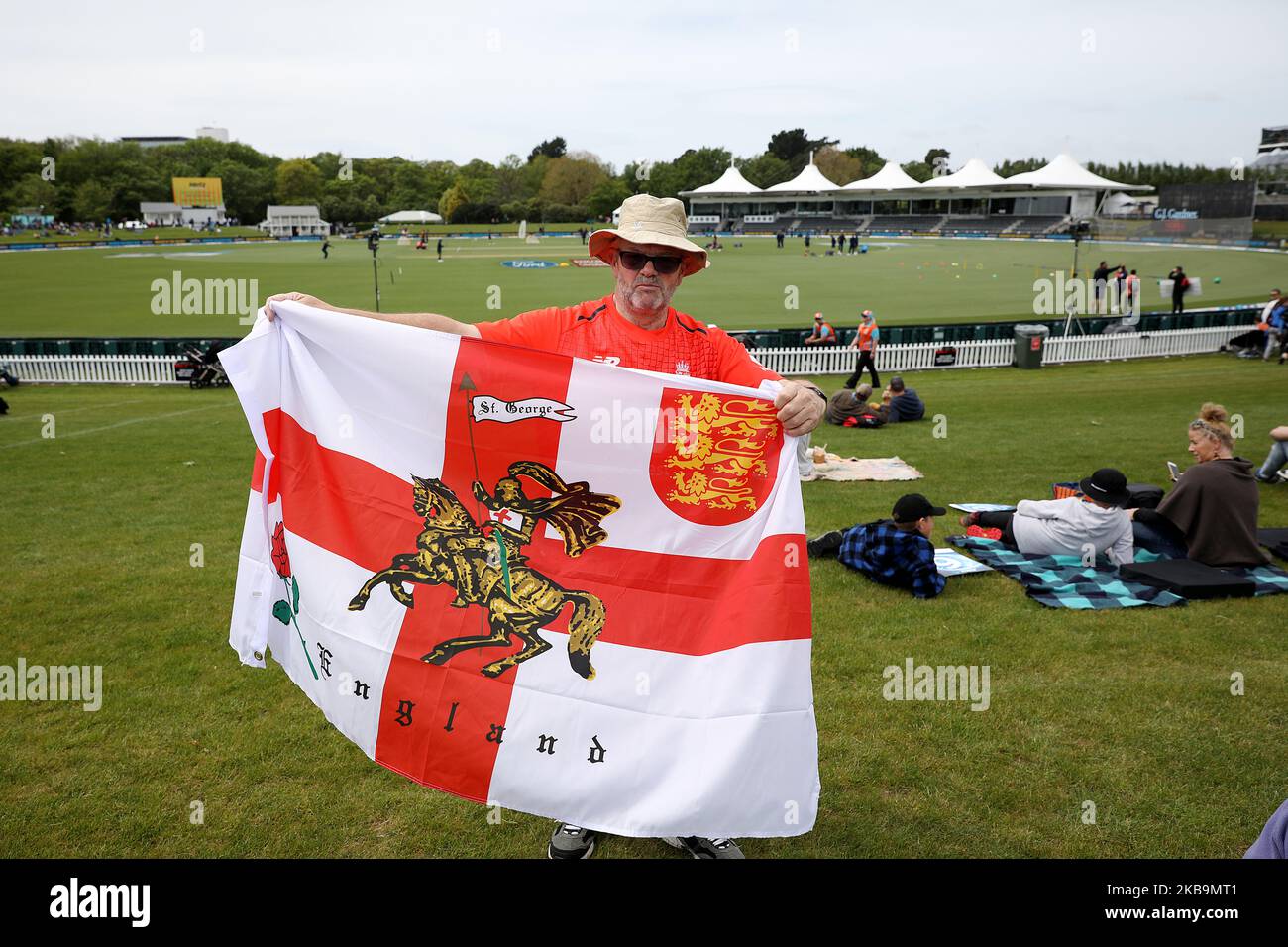 Alan Burrell, an England cricket fan poses for a photograph ahead of ...