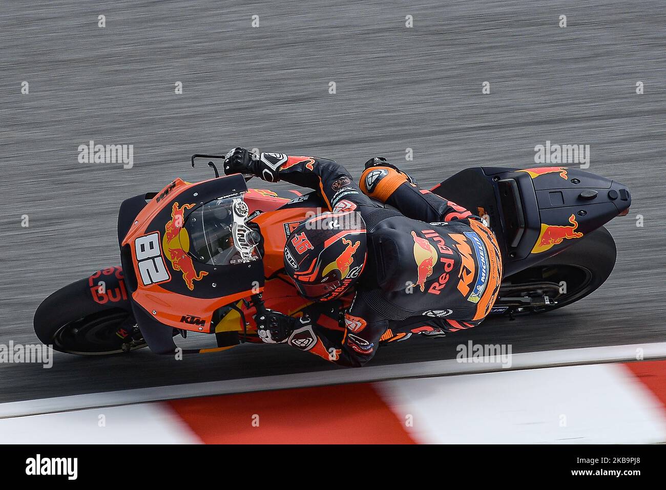 Finnish MotoGP rider Mika Kallio of Red Bull KTM Factory Racing team in action during the first ...