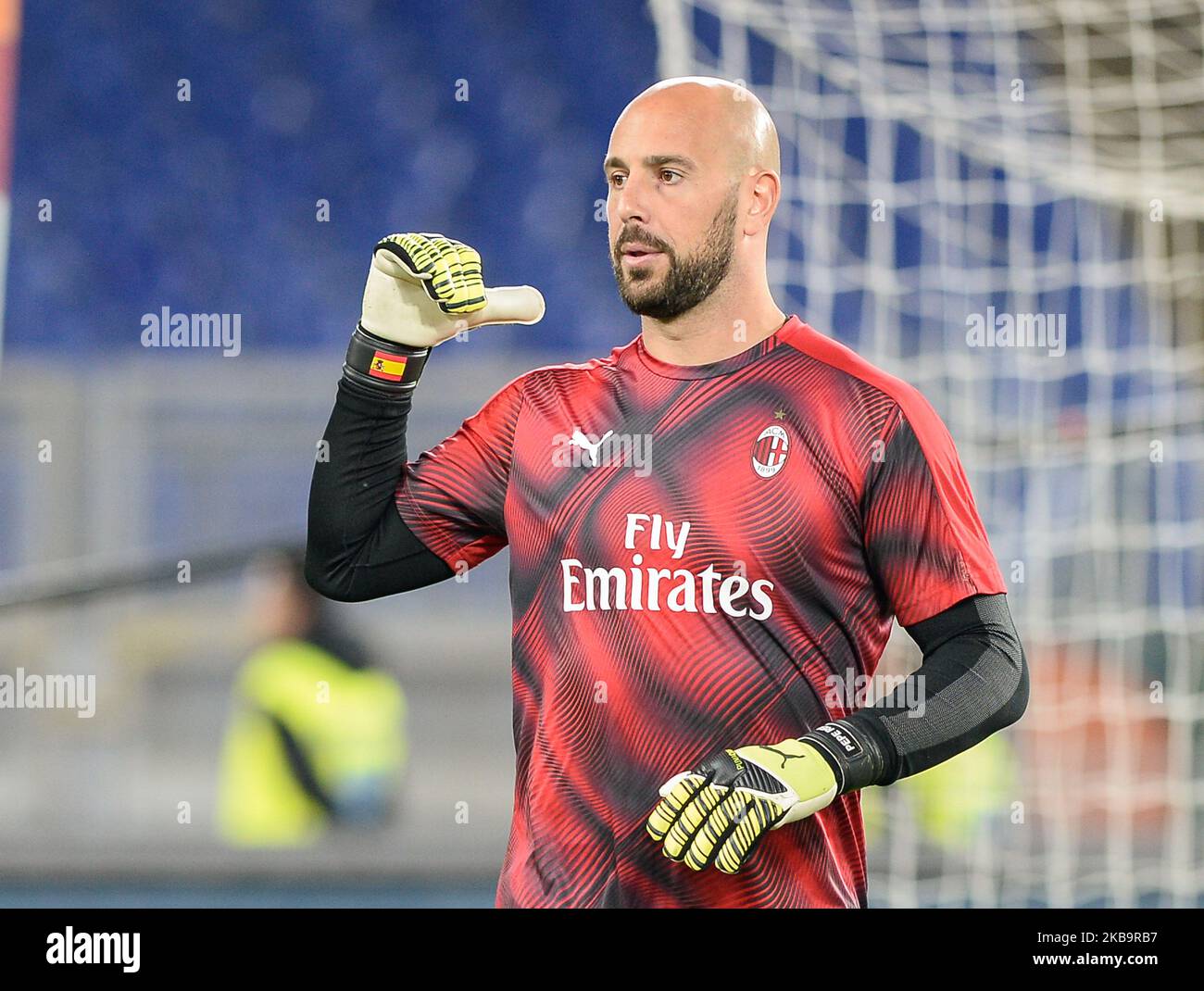 Jose Manuel Reina during the Italian Serie A football match between AS ...