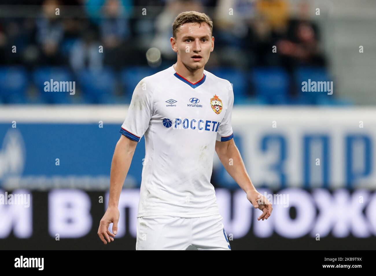 Fedor Chalov of PFC CSKA Moscow looks on during the Russian Premier ...