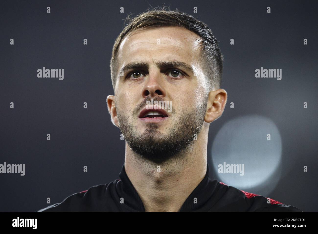 Juventus midfielder Miralem Pjanic (5) looks on during the Serie A ...