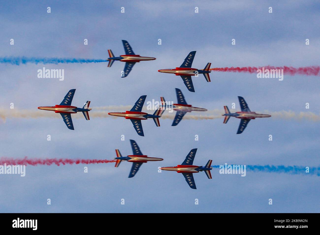 French elite acrobatic flying demonstration display team from French ...