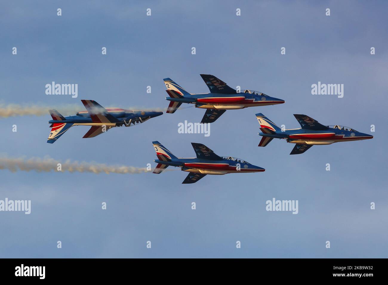 French elite acrobatic flying demonstration display team from French ...