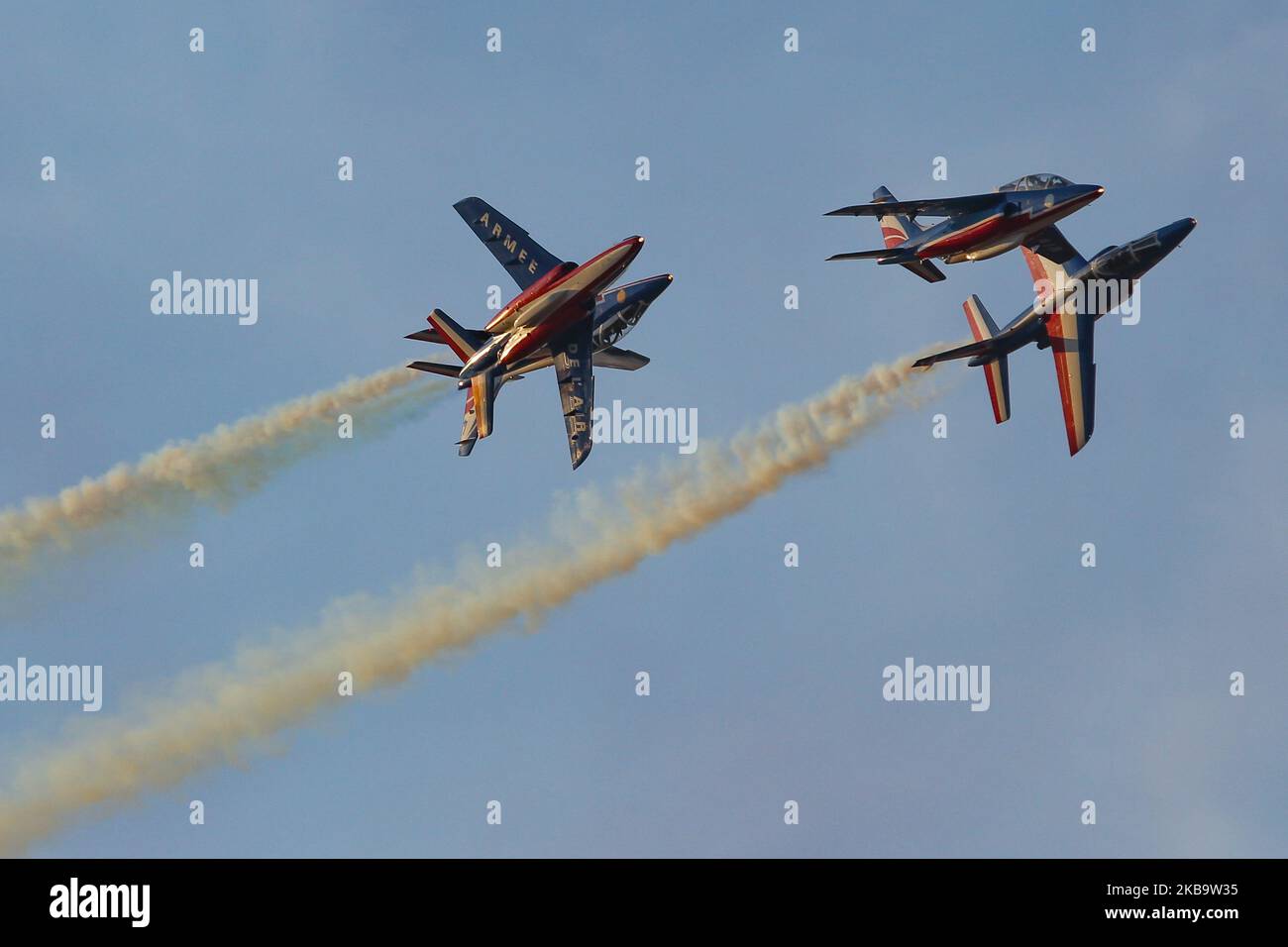 French elite acrobatic flying demonstration display team from French ...