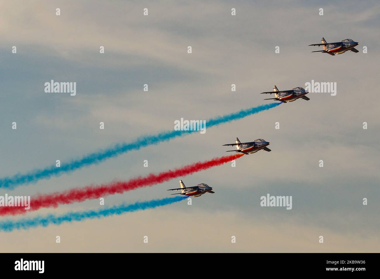 French elite acrobatic flying demonstration display team from French ...