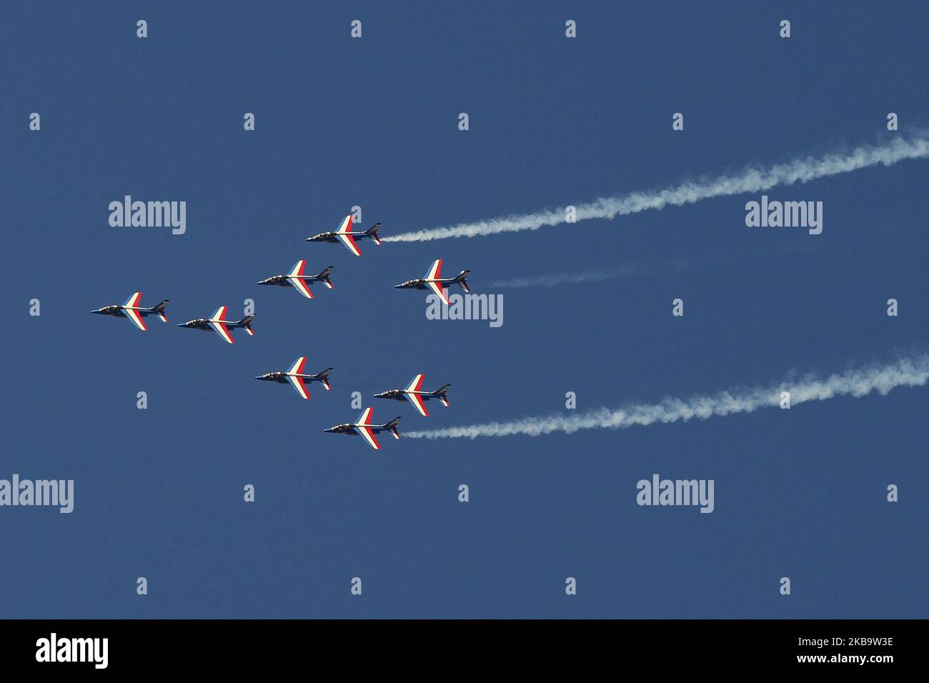 French elite acrobatic flying demonstration display team from French ...