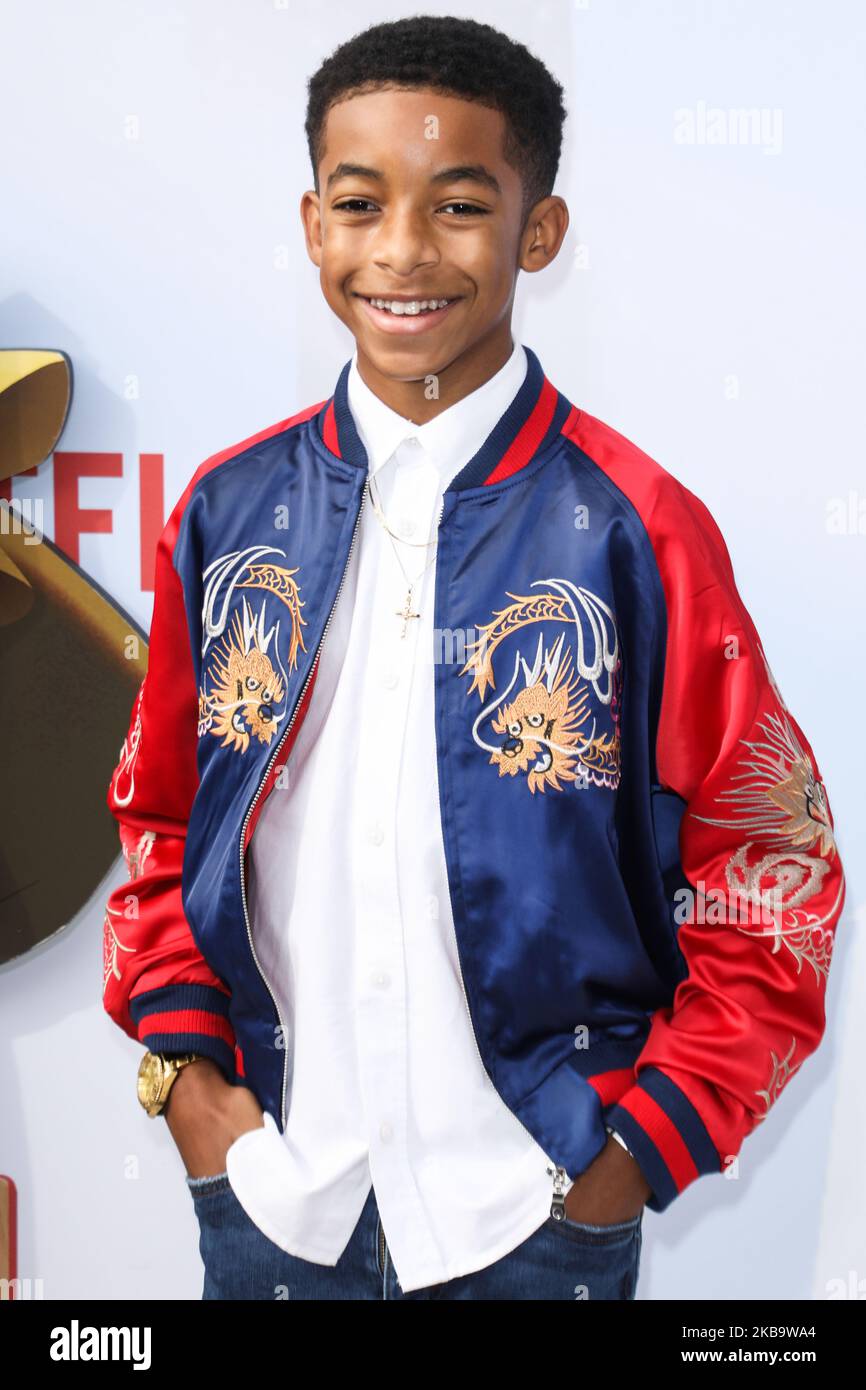 WESTWOOD, LOS ANGELES, CALIFORNIA, USA - NOVEMBER 02: Isaiah Russell ...