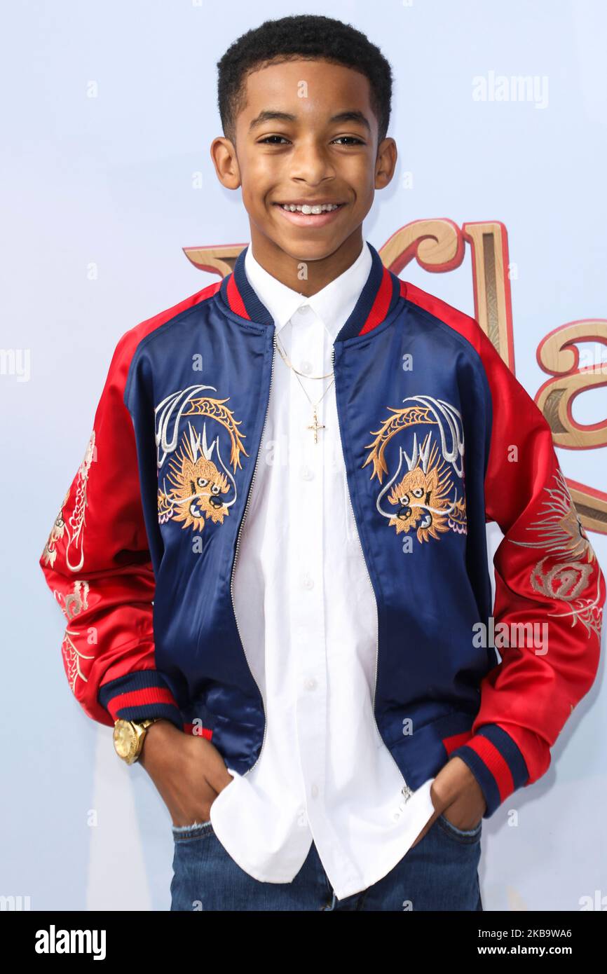 WESTWOOD, LOS ANGELES, CALIFORNIA, USA - NOVEMBER 02: Isaiah Russell ...