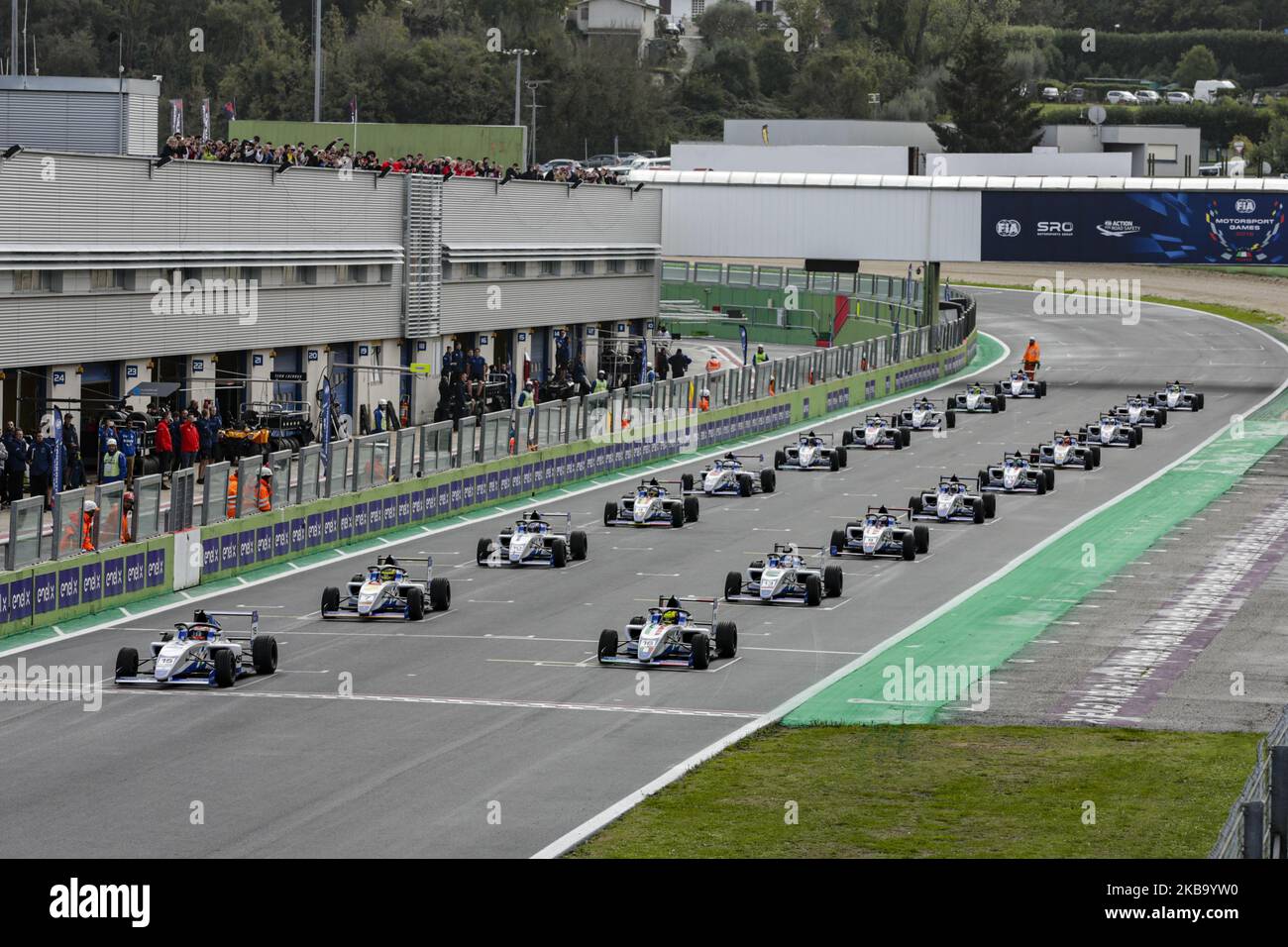 Race stard during the FIA Motorsport Games F4 Cup at Autodromo ...