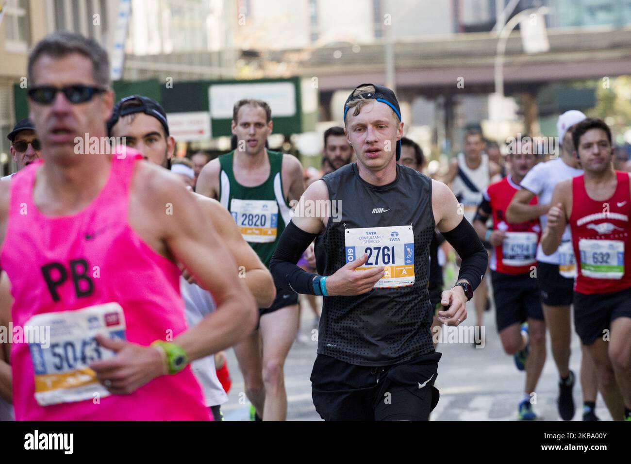 Runners compete at the New York City Marathon Sunday November 3rd, 2019 ...