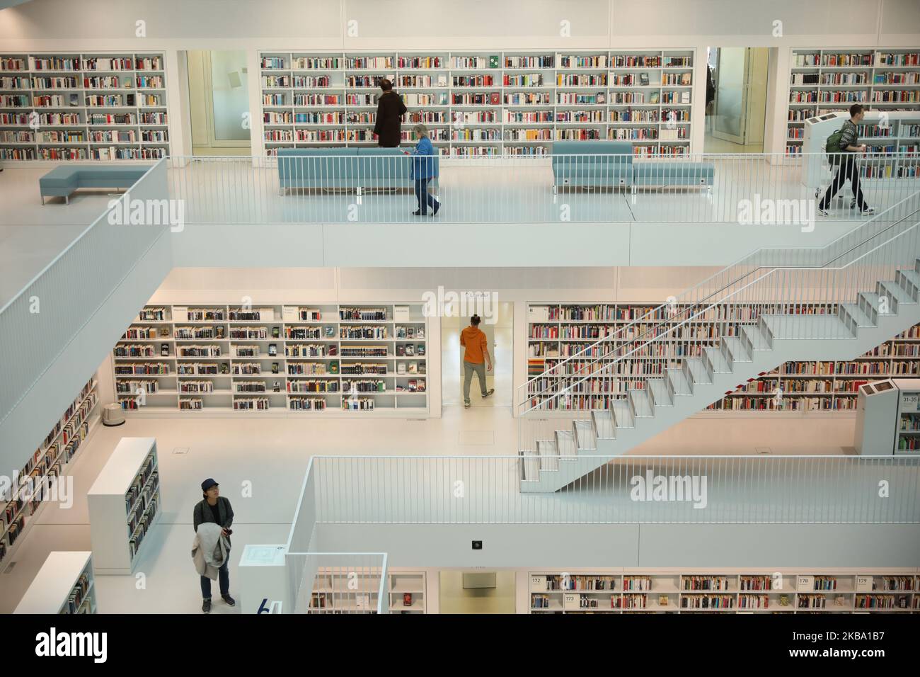 The City Library of Stuttgart, Germany on October 31, 2019 (Photo by ...