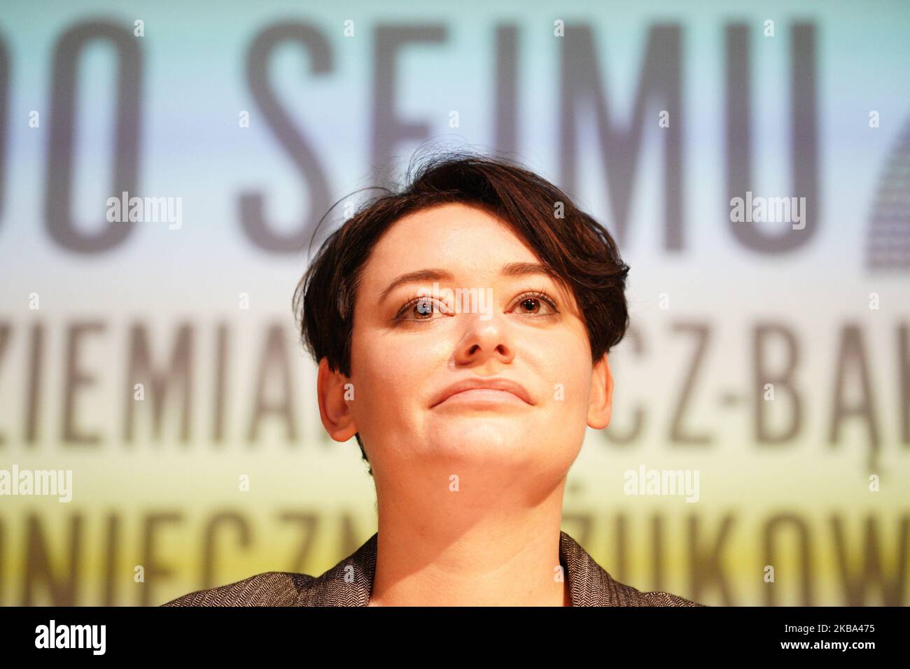Left-wing MP Anna-Maria Zukowska is seen at a meeting of the newly ...