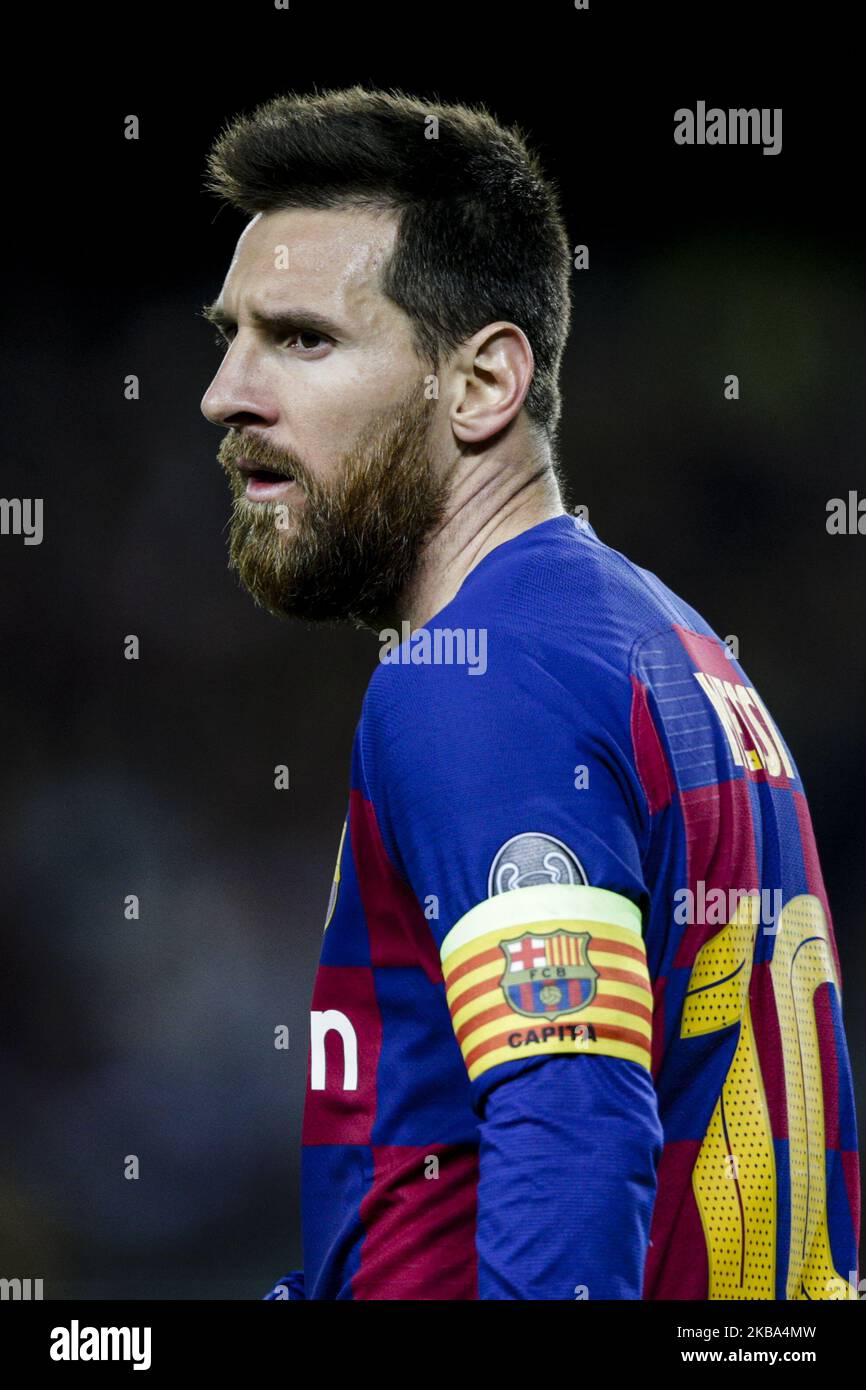 10 Lionel Messi from Argentina of FC Barcelona during the UEFA ...