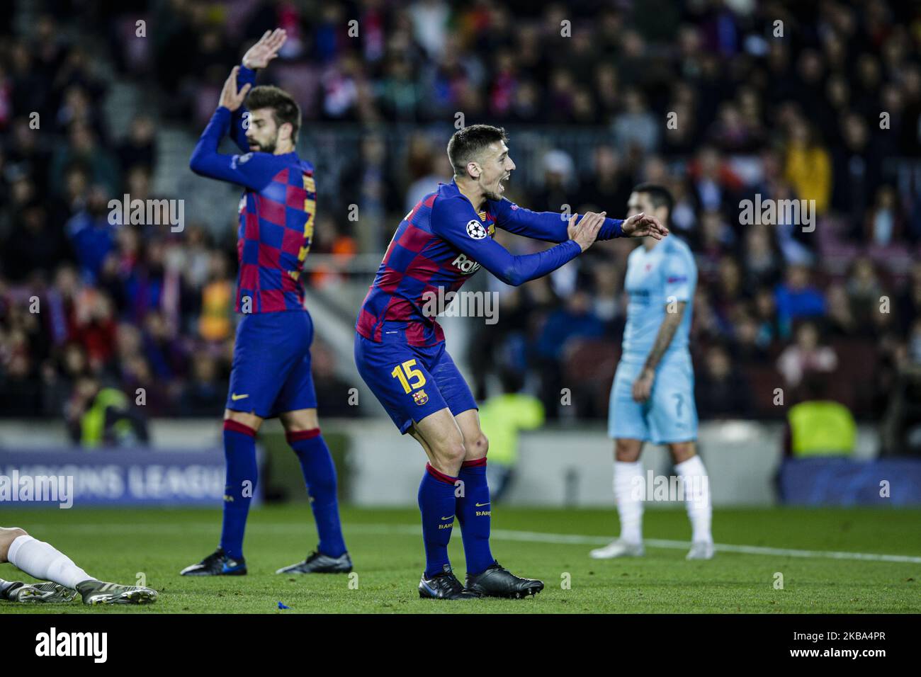 15 Clement Lenglet from France of FC Barcelona during the UEFA ...