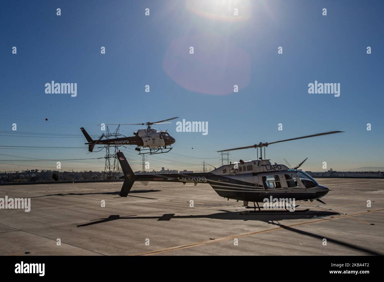 Los Angeles Police Department officers exercise and maintain law ...