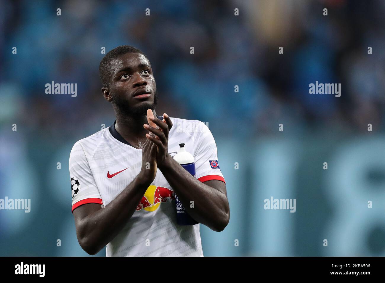 Dayot Upamecano of RB Leipzig during the UEFA Champions League group G ...