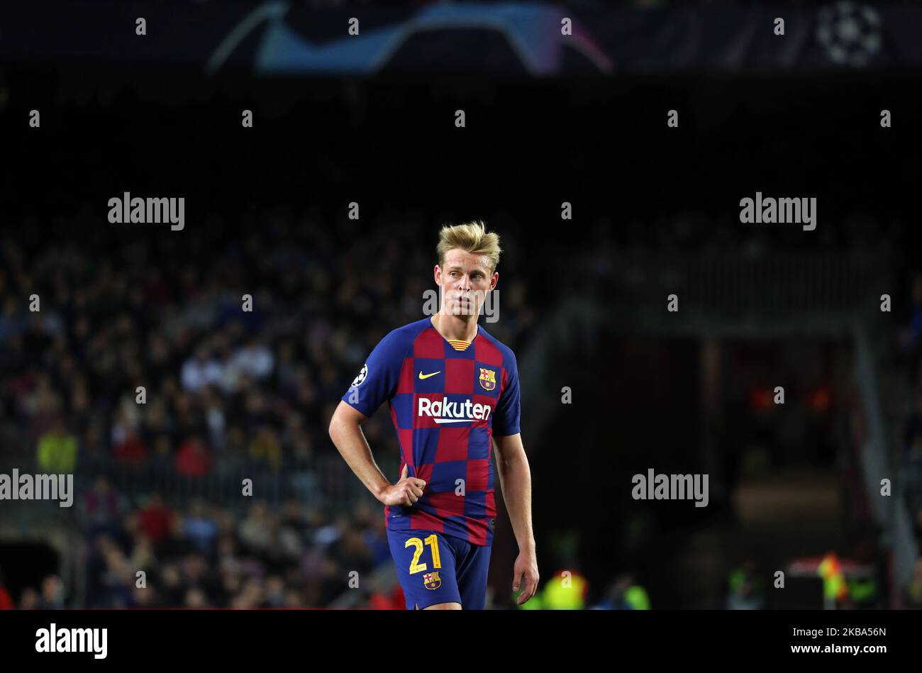 Frenkie de Jong during the match between FC Barcelona and SK Slavia ...