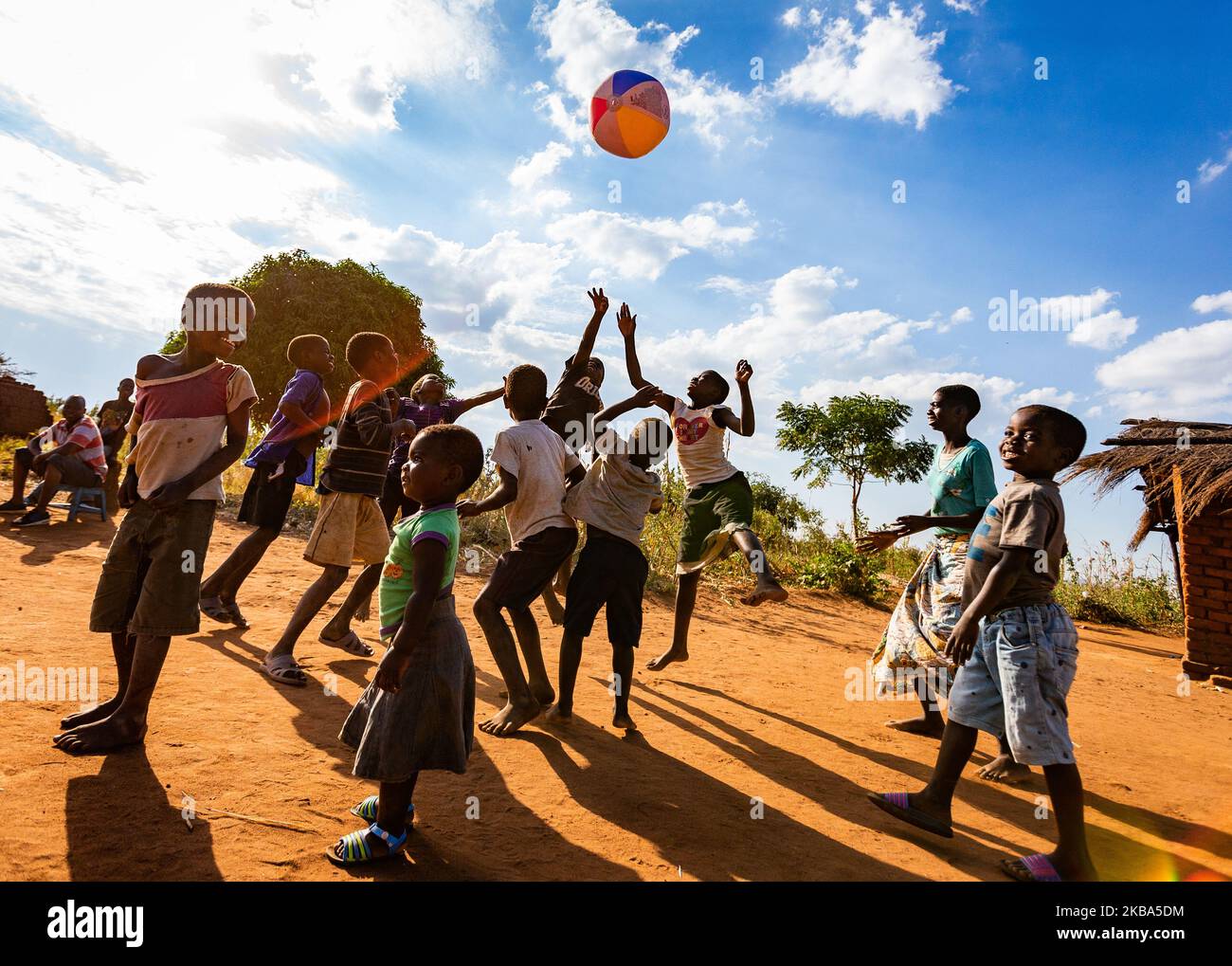 Children in rural Malawi enjoy playing football and other sports in the ...