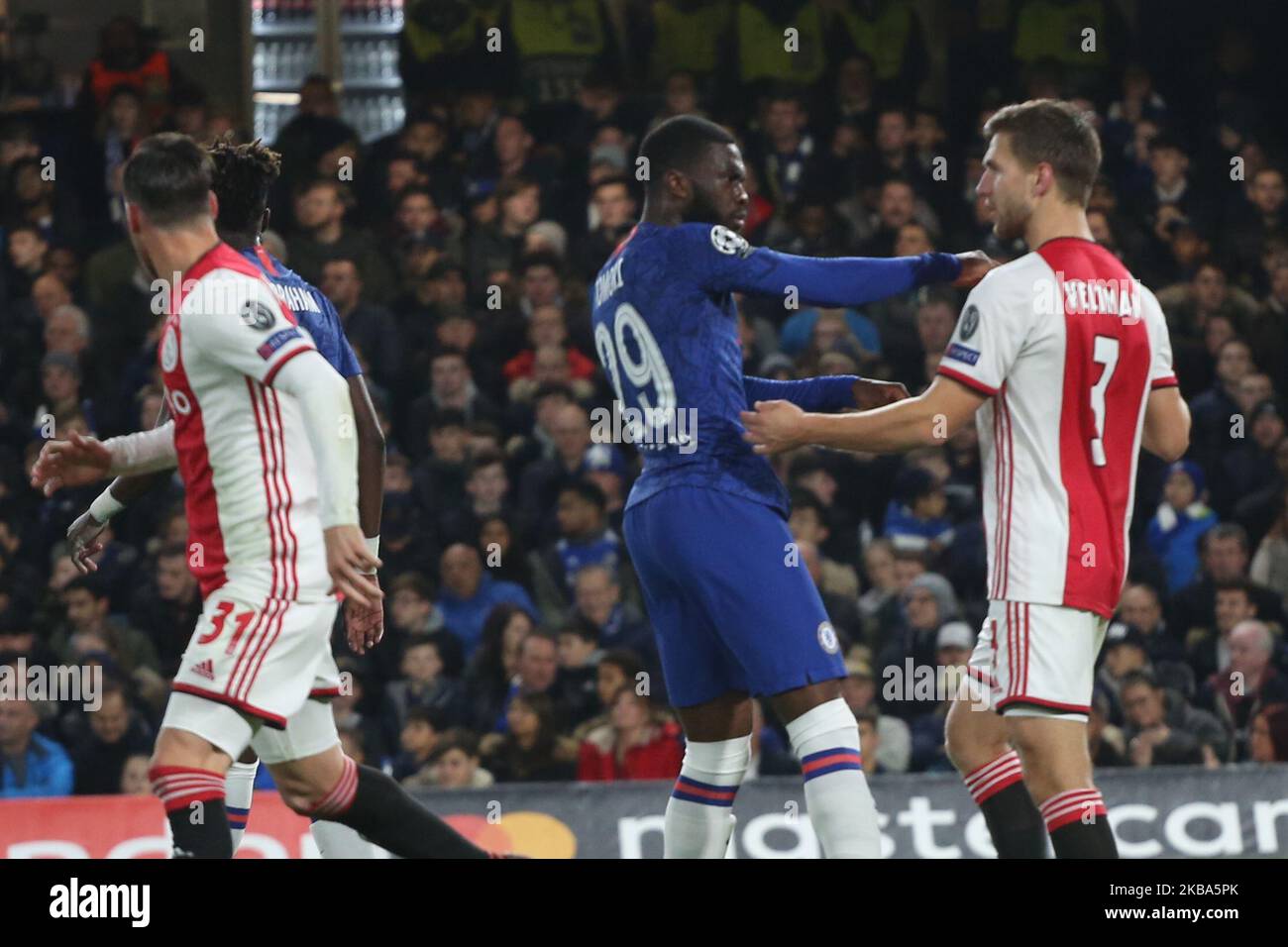 Fikayo Tomori (Chelsea FC) and Joel Veltman (Ajax) pictured during the ...