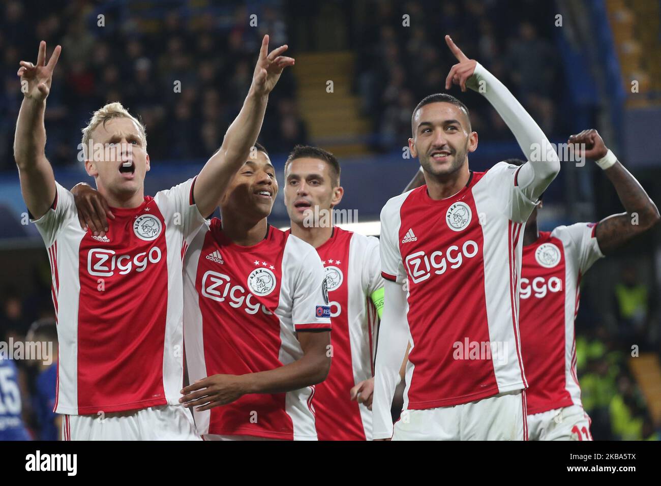 Donny van de Beek (Ajax) pictured during the 2019/20 UEFA Champions League Group H game between ...