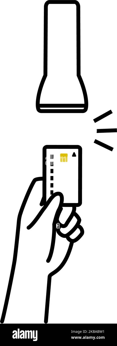 Cashless, cashless payment with credit card Stock Vector Image & Art ...