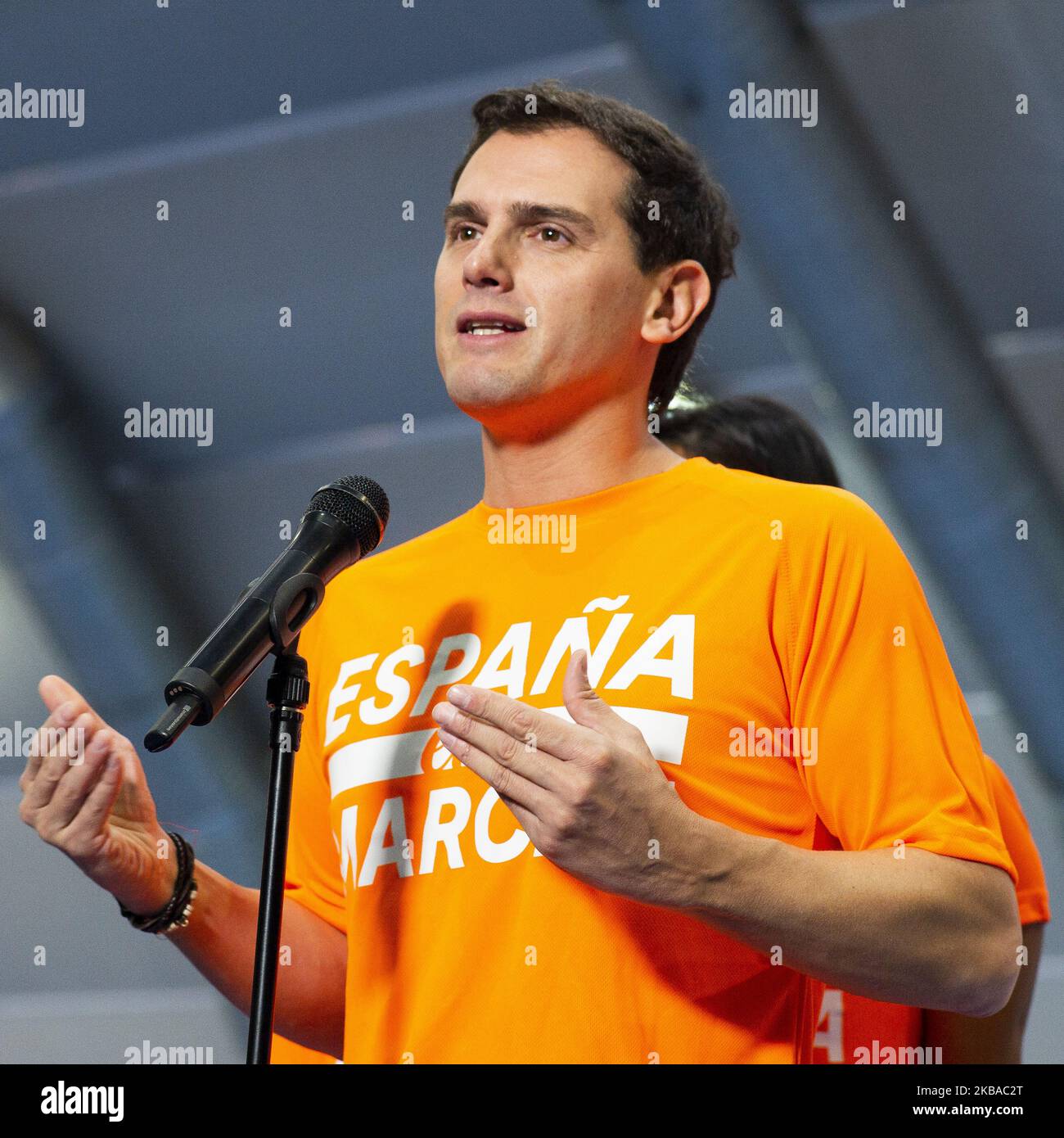 Albert Rivera attends a Football Match with Ciudadanos Colleagues on ...