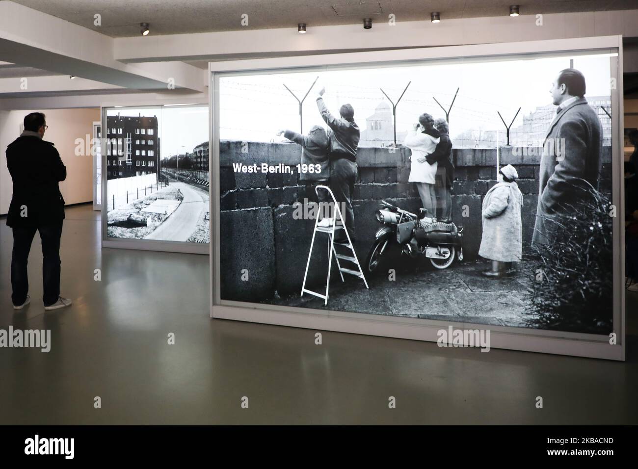 An exhibition inside the Berlin Wall Documentation Center for the 30th ...