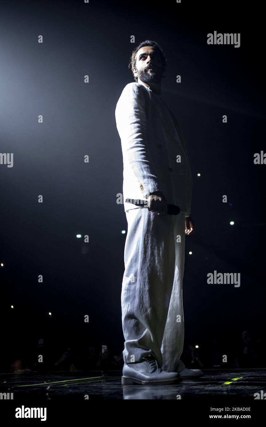 The italian singer and songwriter Marco Mengoni performs live at ...