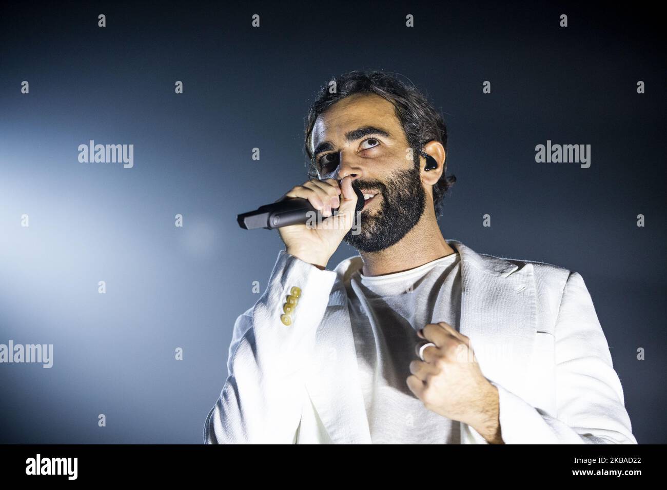 The italian singer and songwriter Marco Mengoni performs live at ...