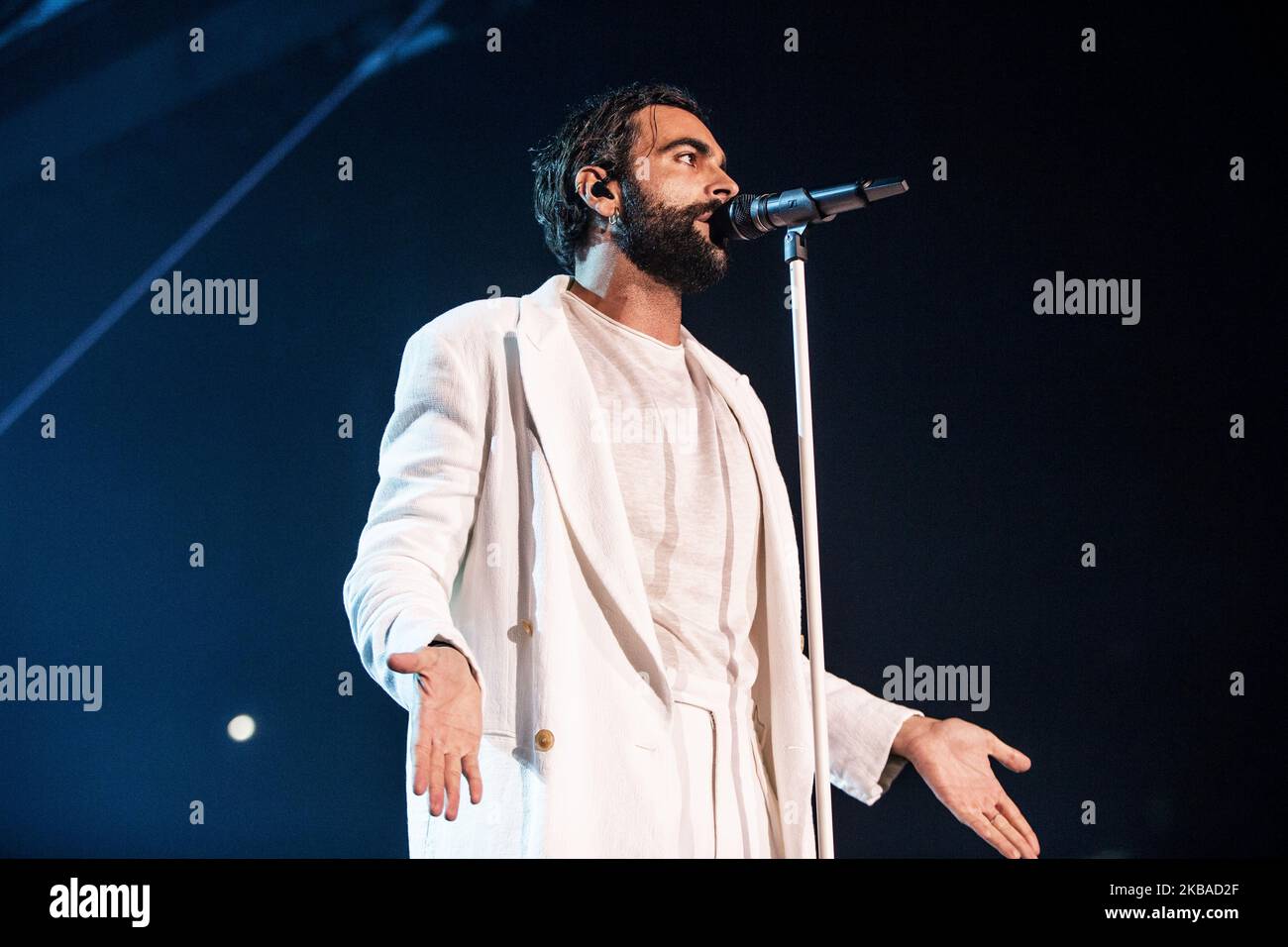 The italian singer and songwriter Marco Mengoni performs live at ...
