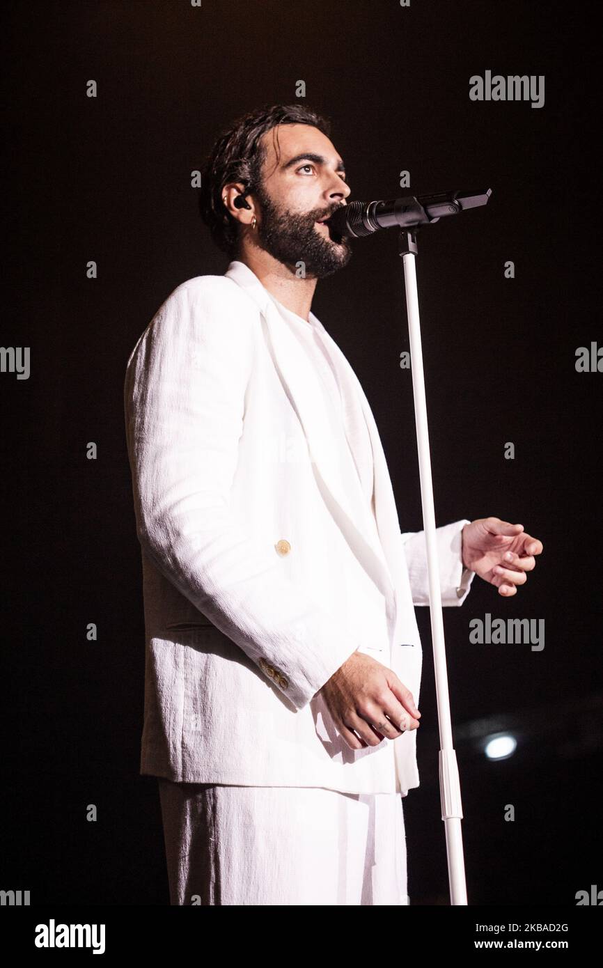 The italian singer and songwriter Marco Mengoni performs live at ...