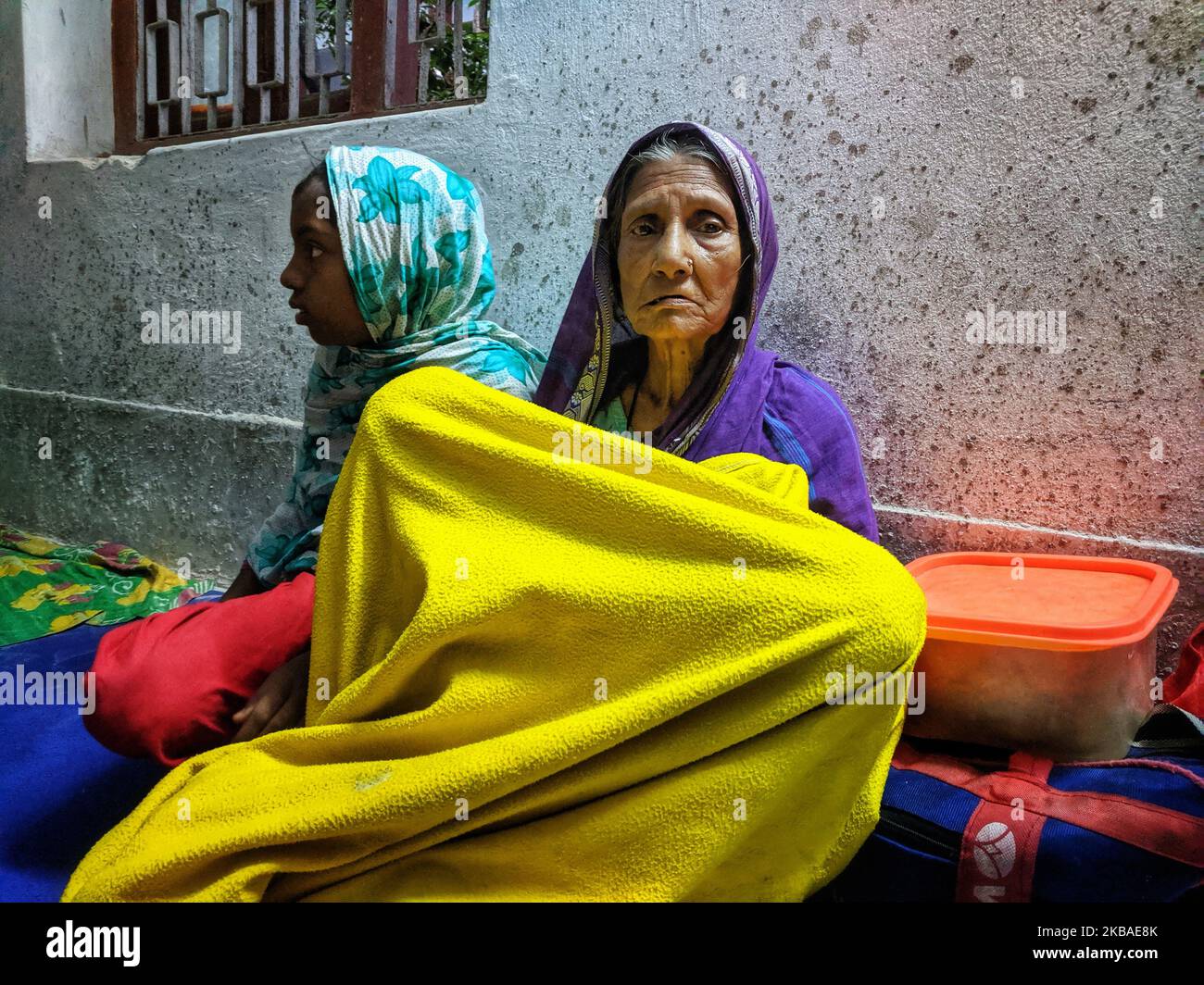 Bangladeshi coastal people takes shelter in Cyclone shelter center ...