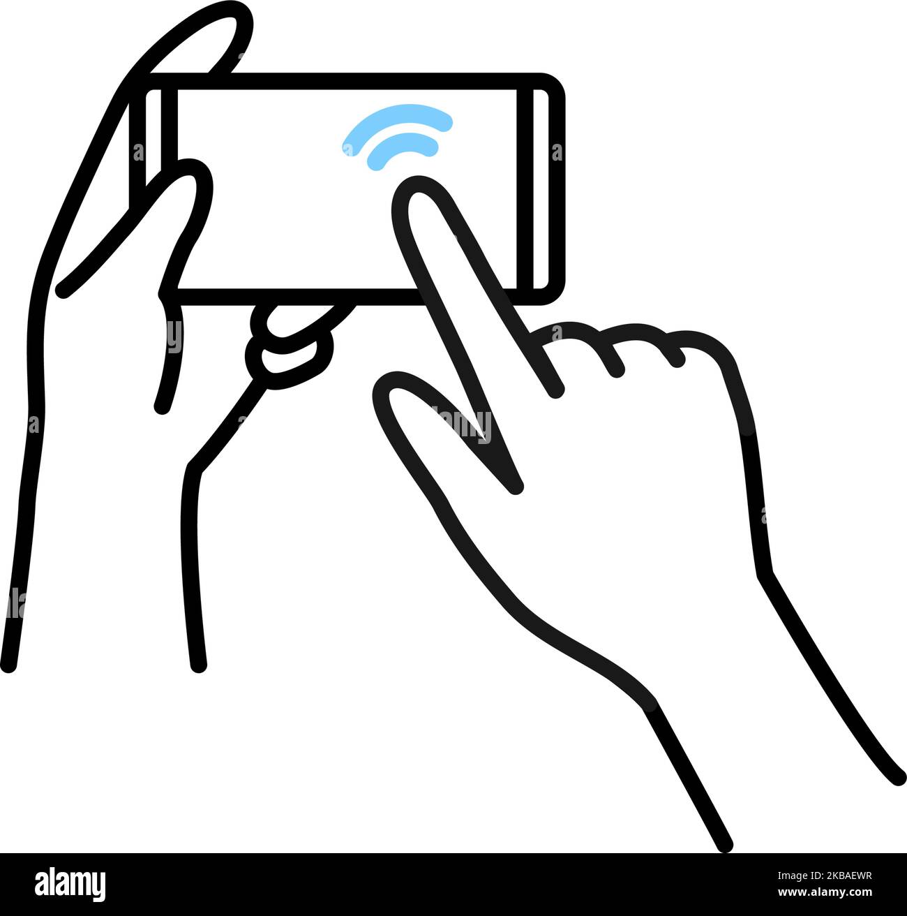 Illustration Of Actions To Operate A Smartphone double tap Stock illustration-of-actions-to-operate-a-smartphone-double-tap-stock