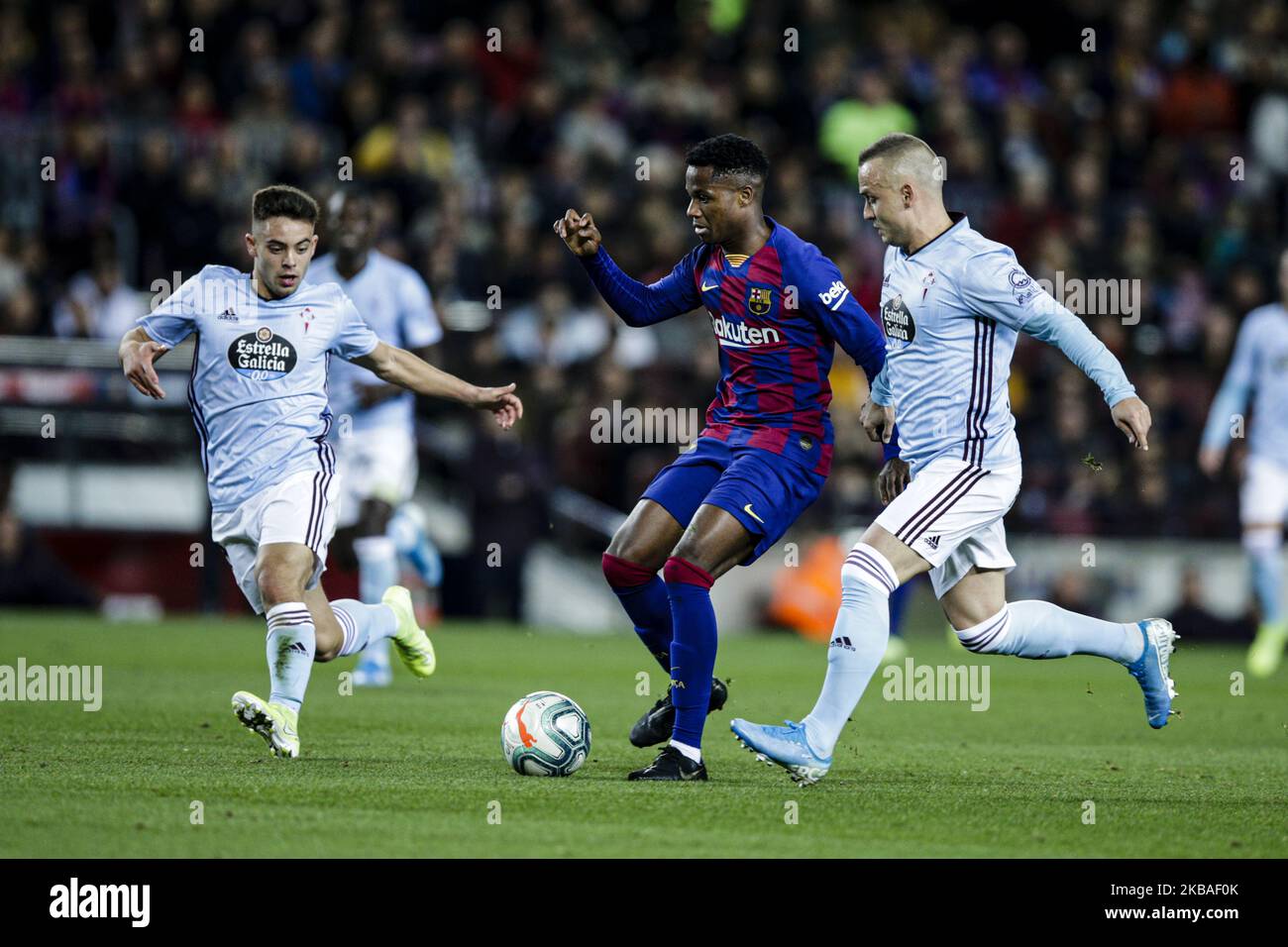 31 Ansu Fati of FC Barcelona during the La Liga Santander match between ...